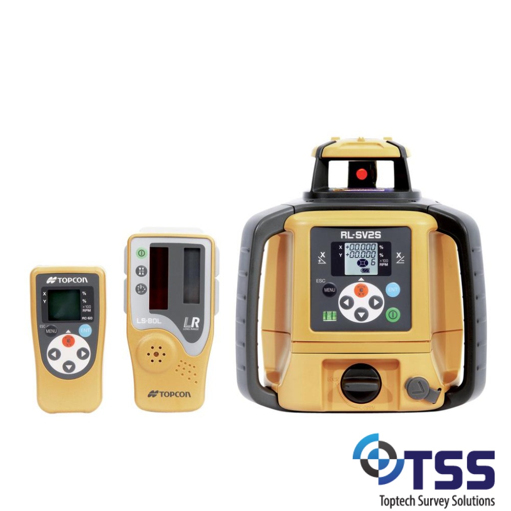 Topcon Laser Level RL-HV2S with LS-80L + Tripod and Staff - Toptech ...